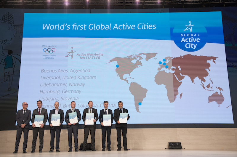 World’s first Global Active Cities certified at Olympic celebration