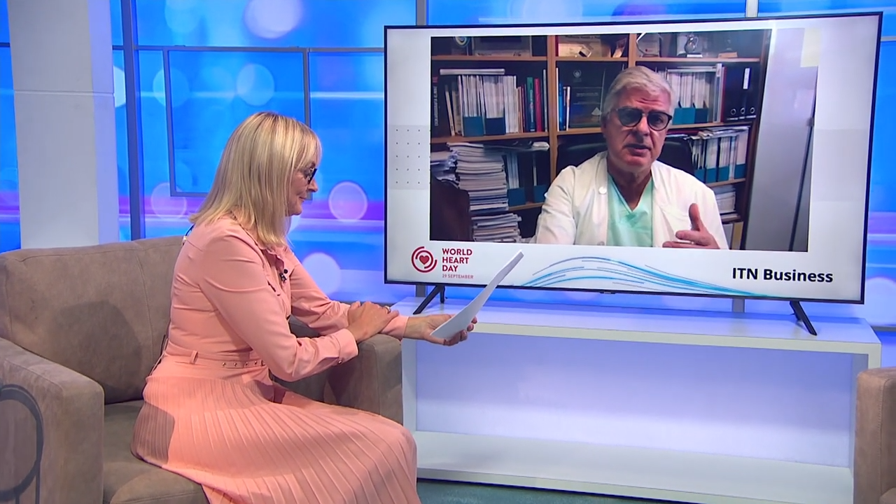 WHF President Prof Fausto Pinto at ITN | World Heart Day 2022 - World ...