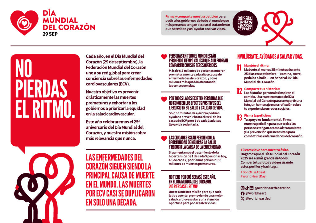 Hoja informativa sobre el Día Mundial del Corazón 2025 - Español (América Latina) - World Heart ...