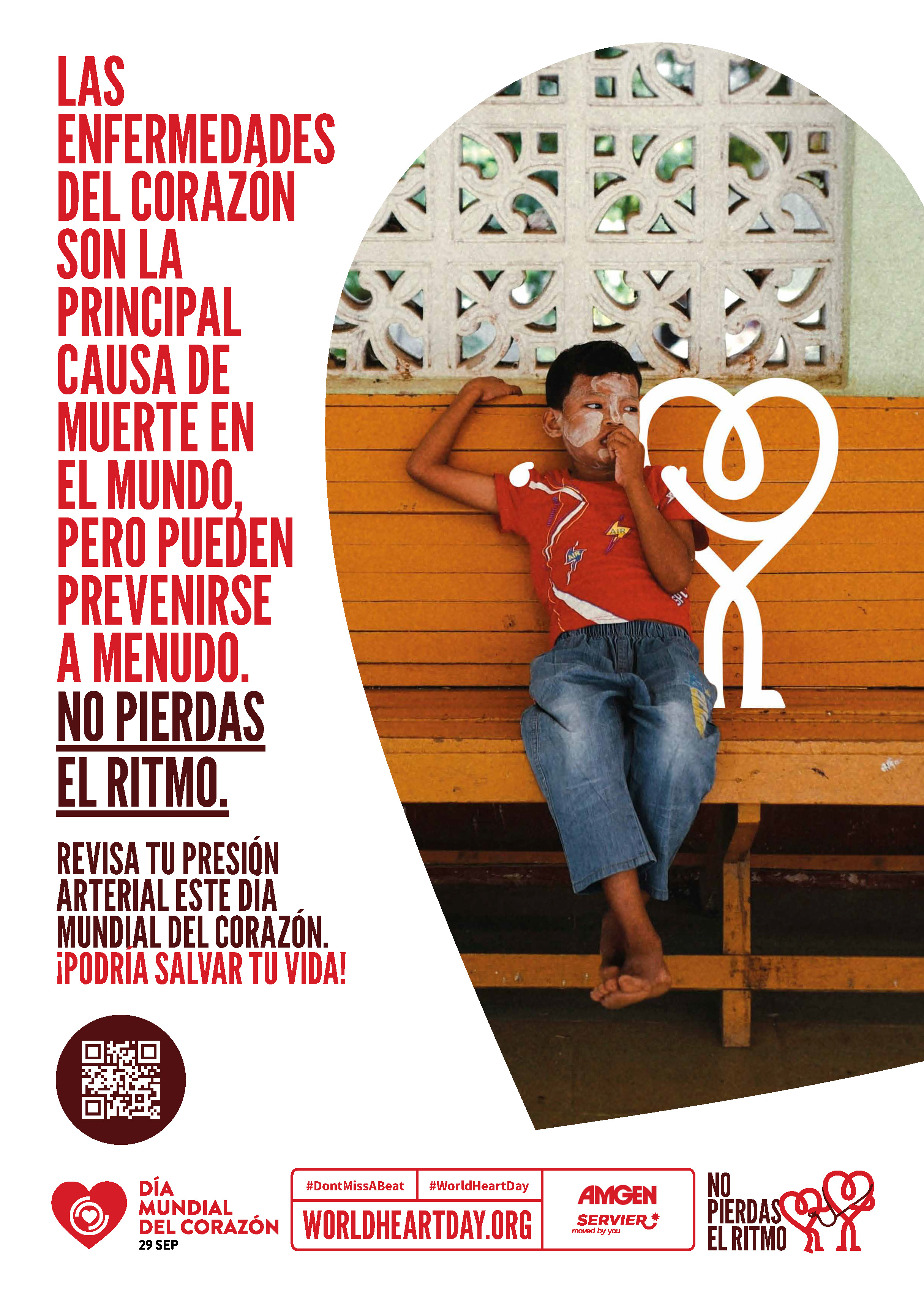 World Heart Day – Heart Health Check Poster 2 – Spanish (Latin American) - World Heart Federation