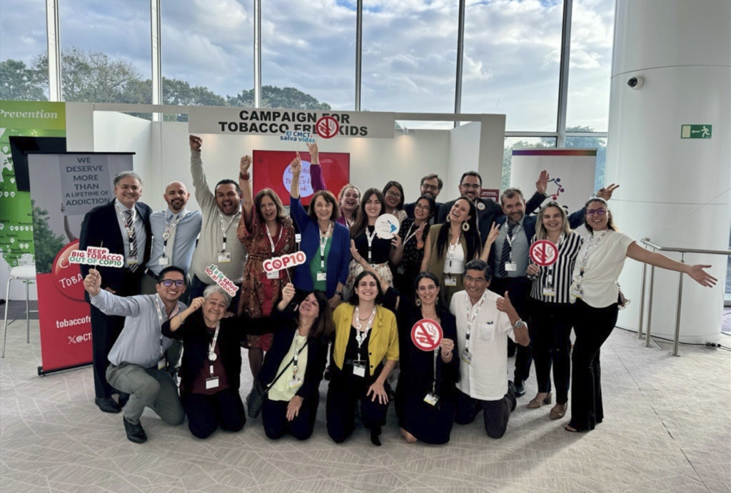 Advocating for a tobacco free-world at COP10